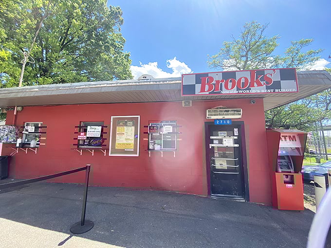 The humble red cinderblock building houses Charlotte's burger royalty&mdash;a no-frills temple to flat-top perfection since 1973. 