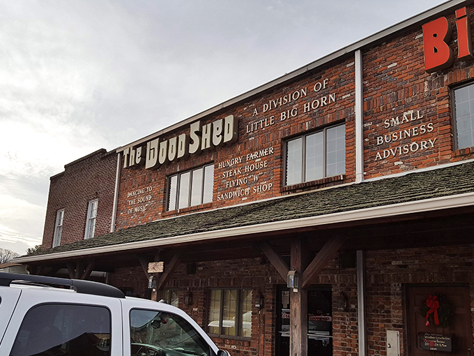 The brick facade of The WoodShed speaks volumes about what awaits inside - unpretentious excellence that's stood the test of time in Stanley.