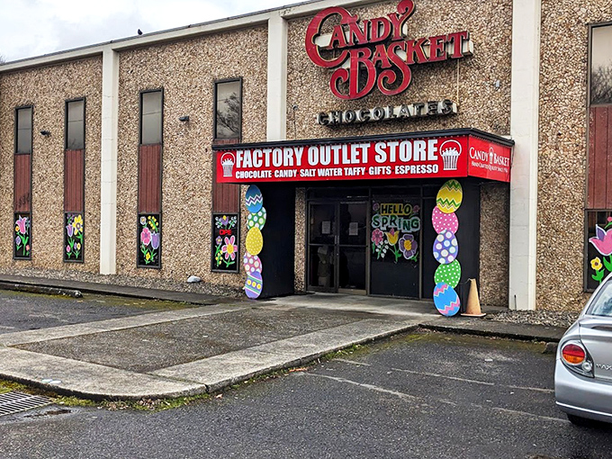 The unassuming exterior of Candy Basket belies the sweet wonderland within. Like finding Narnia in a strip mall.