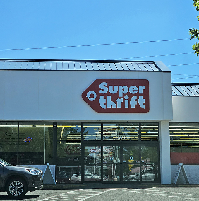 The unassuming exterior of SuperThrift belies the treasure trove within, like finding a portal to vintage wonderland in a strip mall.