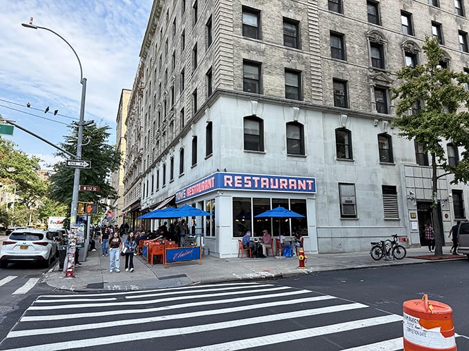 The iconic red "RESTAURANT" sign has welcomed hungry New Yorkers for decades&mdash;and yes, Seinfeld fans will recognize it instantly.