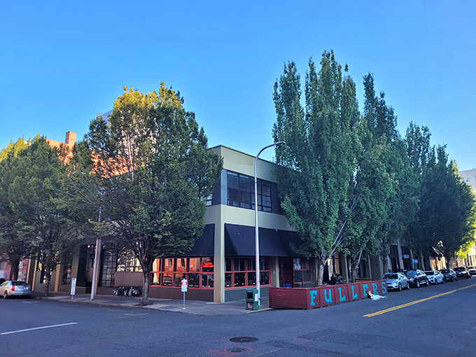 The unassuming exterior of Fuller's Coffee Shop belies the culinary treasures within, like finding a vintage Rolling Stones album at a garage sale.