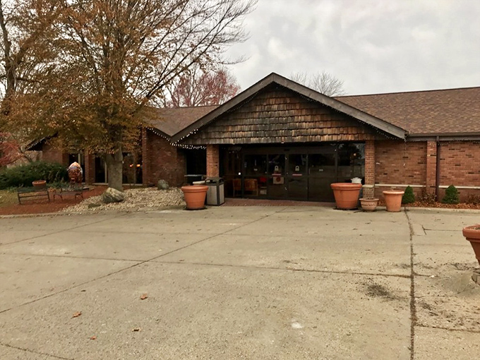 The unassuming cedar-shingled entrance to The Beef House belies the carnivorous paradise waiting inside. Like finding a treasure chest disguised as a garden shed.