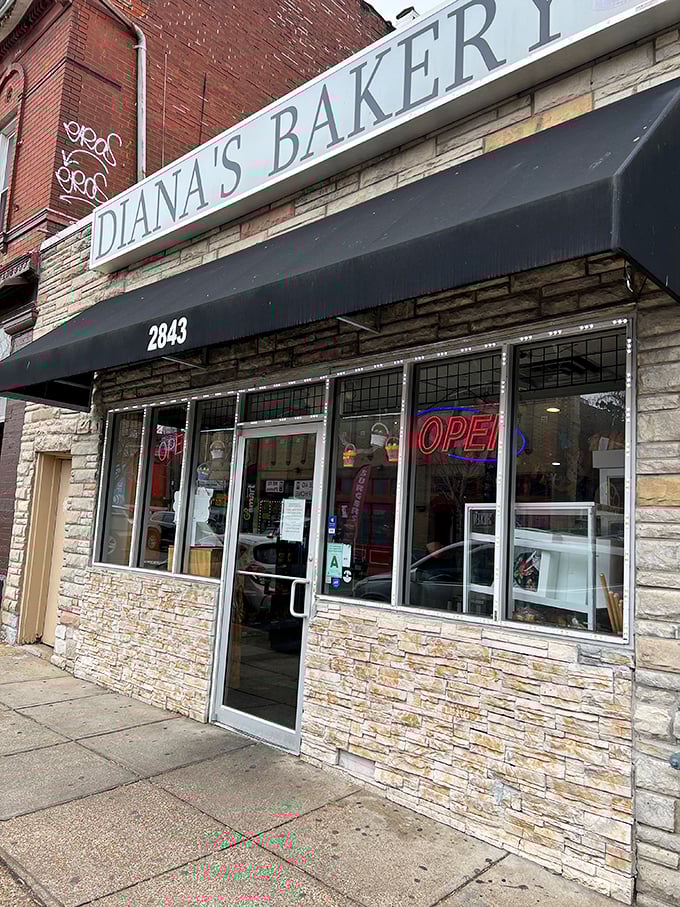 The unassuming storefront that houses culinary treasures. Like finding a Picasso at a yard sale, Diana's Bakery's modest exterior belies the magic within.
