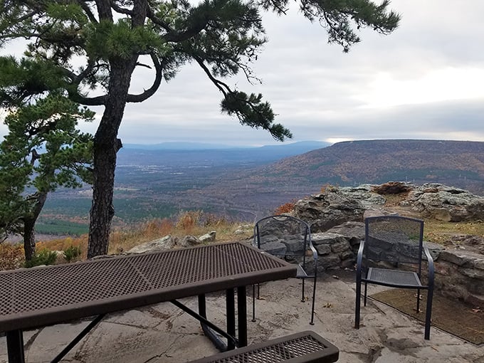 Nature's own watercolor masterpiece unfolds at sunset, painting the Arkansas River Valley in hues that would make even Bob Ross whisper "happy little mountains."