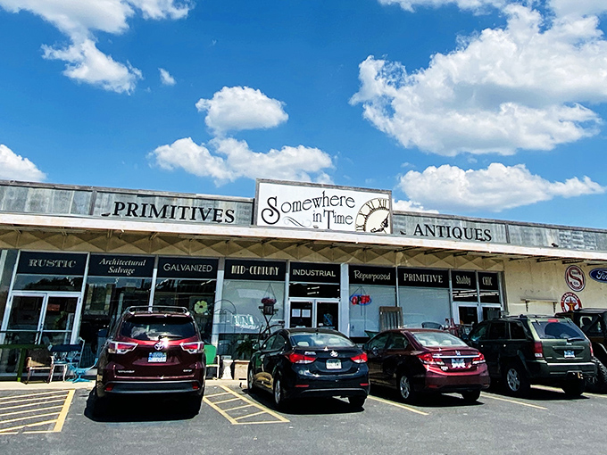 The unassuming storefront of Somewhere in Time belies the wonderland within&mdash;like finding Narnia in a strip mall.
