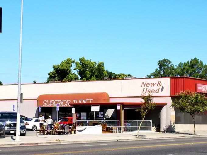 The unassuming facade of Superior Thrift belies the wonderland of treasures inside. Like finding a speakeasy, half the fun is knowing where to look!