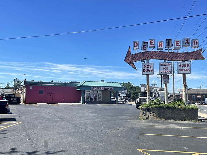 That iconic arrow sign has been guiding hungry Delawareans to hot dog heaven since the 1930s. No fancy facade needed when what's inside is this good.