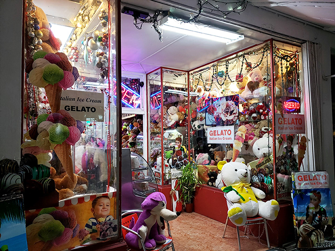 Step into a wonderland where stuffed animals guard the entrance like furry sentinels of sweetness. This isn't just a store&mdash;it's a portal to childhood joy.
