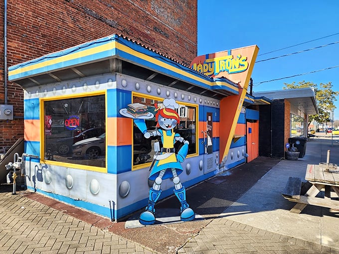 1. people drive from all over indiana to eat at this wonderfully wacky restaurant