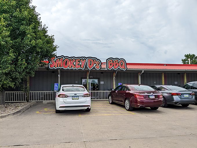 Welcome to BBQ paradise! Smokey D's exterior promises a flavor-packed journey that'll make your taste buds do a happy dance.