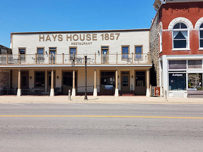 Standing proudly since 1857, this historic white clapboard facade has welcomed travelers for over 165 years. History with a side of hospitality!