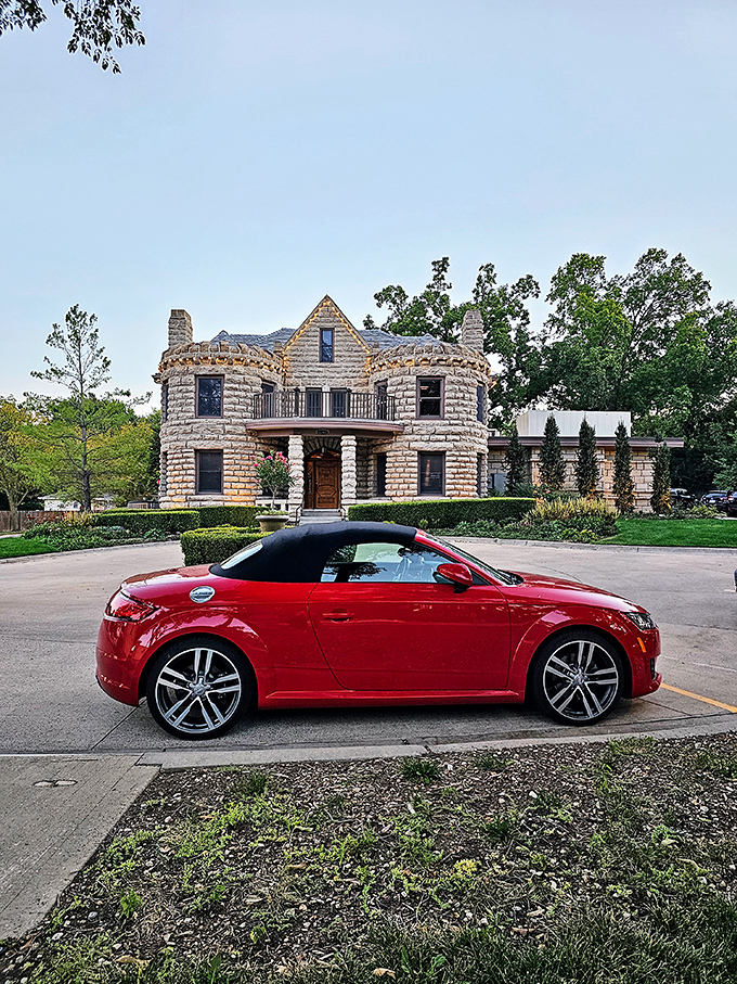 Straight out of a European fairytale, Caenen Castle's limestone turrets and grand entrance make suburban Shawnee feel like a medieval countryside escape.