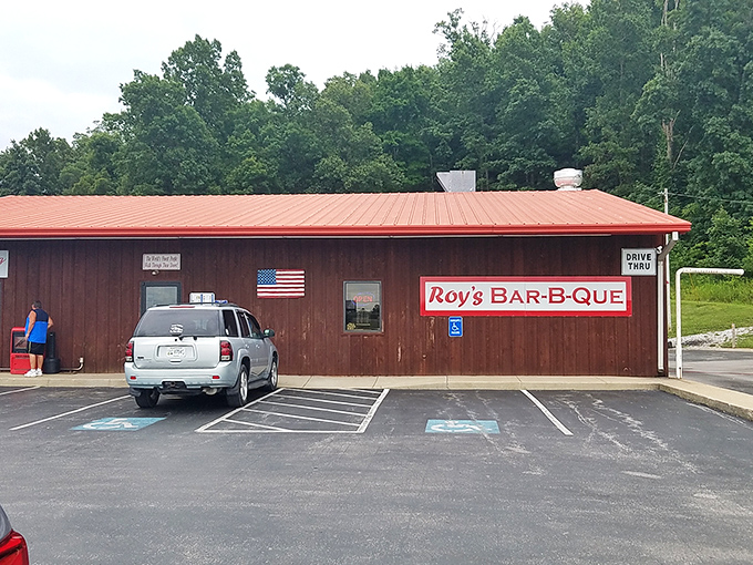 The unassuming exterior of Roy's BAR-B-QUE in Russellville might not stop traffic, but locals know this building houses smoky treasures worth any detour.