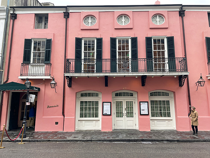 The pink fa&ccedil;ade of Brennan's stands out on Royal Street like a sophisticated Southern belle who knows she's turning heads&mdash;and doesn't mind one bit.