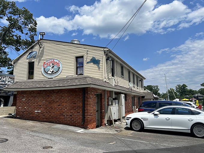 The unassuming exterior of Cantler's proves the old adage: never judge a crab house by its siding. Seafood paradise awaits inside!