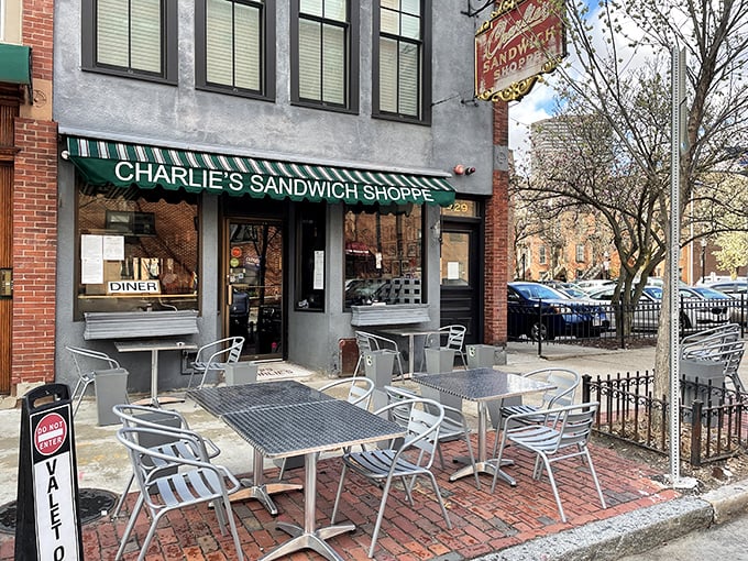The iconic red sign has been welcoming hungry Bostonians since 1927, a beacon of breakfast hope on Columbus Avenue.
