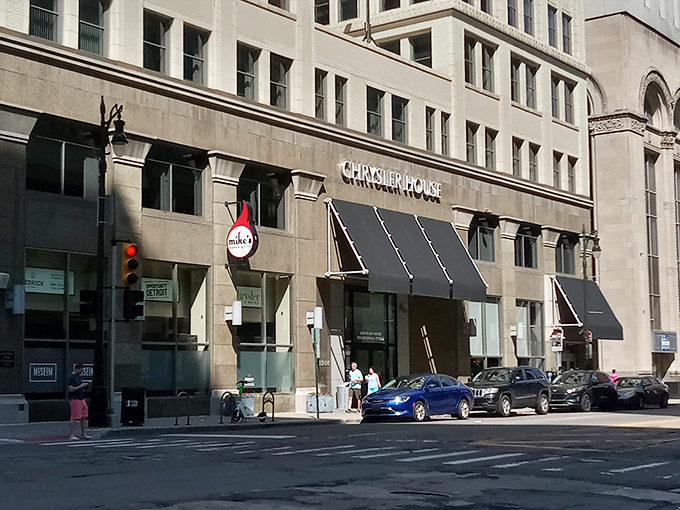 The unassuming storefront of Dime Store beckons from downtown Detroit, where flower boxes and large windows hint at the culinary treasures waiting inside.