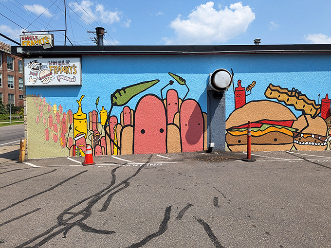 The blue exterior with its playful hot dog mural isn't just Instagram bait&mdash;it's a beacon of hope for the seriously hungry Minnesotan.