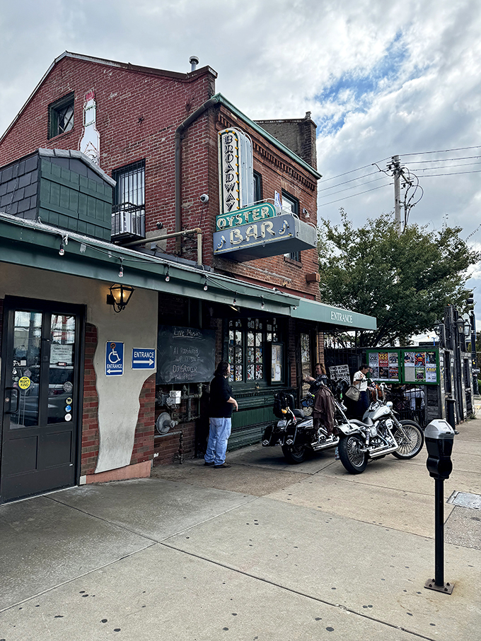 The iconic brick facade and neon sign welcome you like an old friend with a cheeky reminder to check your attitude at the door.