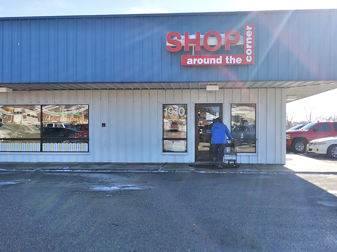 The unassuming blue-trimmed exterior might fool you, but this secondhand wonderland is Missouri's answer to Ali Baba's cave of treasures. 