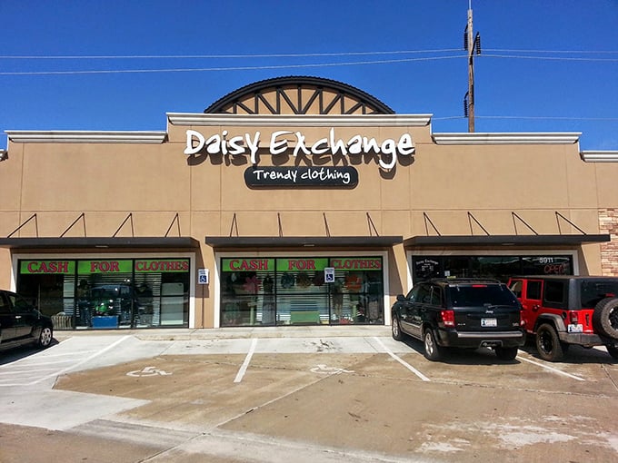 The unassuming exterior of Daisy Exchange belies the treasure trove within. Like a fashion speakeasy, only the initiated know what awaits inside.