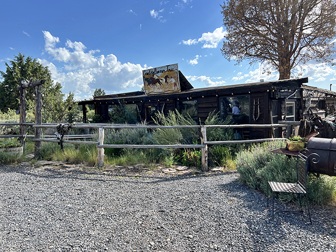 The ultimate destination dining experience sits unassumingly in Oregon's high desert, where the rustic exterior promises authentic Western hospitality inside.