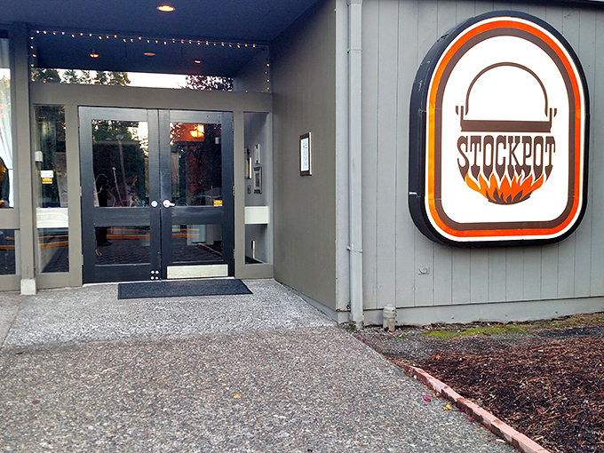 The Stockpot's unassuming exterior hides culinary treasures within, like finding a secret speakeasy in plain sight.