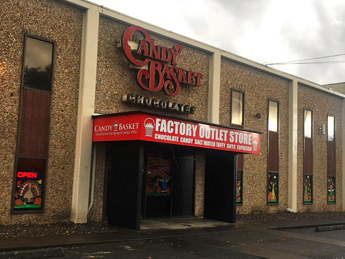 The unassuming exterior of Candy Basket belies the sweet wonderland within. Like finding Narnia in a strip mall.