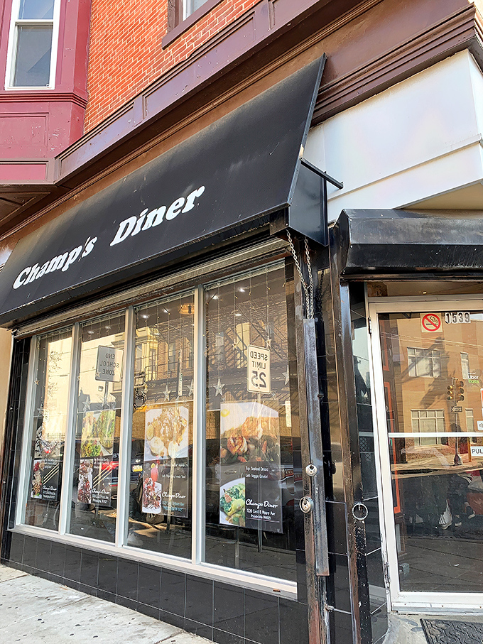 The unassuming black awning of Champ's Diner hides culinary treasures that would make even the most jaded food critic do a double-take.