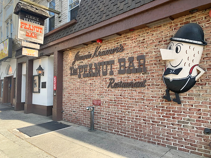 The iconic Mr. Peanut mascot welcomes you to this Reading institution, where breaking rules about shells is not just allowed&mdash;it's encouraged. 