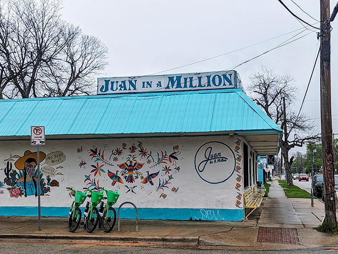 The turquoise-roofed treasure on East Cesar Chavez beckons with its sunny yellow benches. Austin's breakfast pilgrimage site doesn't need fancy signage when the food speaks volumes.