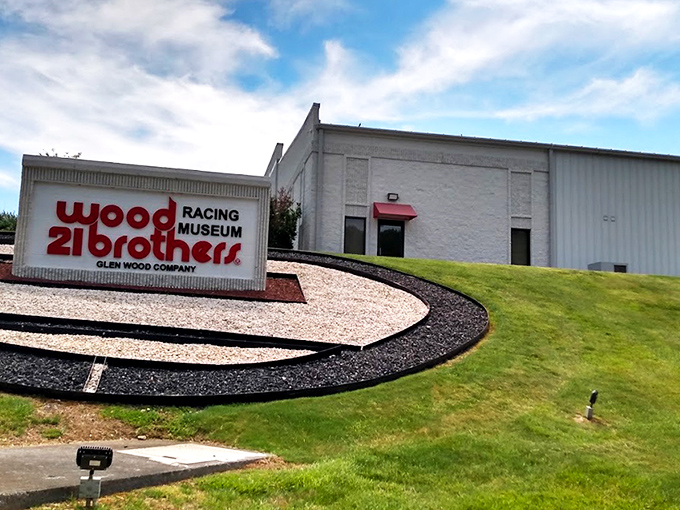 The unassuming exterior of Wood Brothers Racing Museum looks more like a bank vault than a treasure trove of NASCAR history. But inside? Pure racing magic awaits.