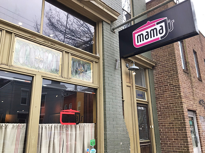 The unassuming exterior of Mama J's Kitchen hides culinary treasures within, like a delicious secret Richmond locals have been keeping too long.