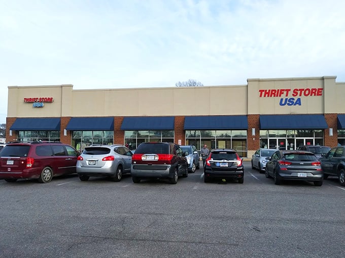 The unassuming exterior of Thrift Store USA belies the treasure trove within&mdash;like finding a Michelin-starred restaurant in a strip mall.