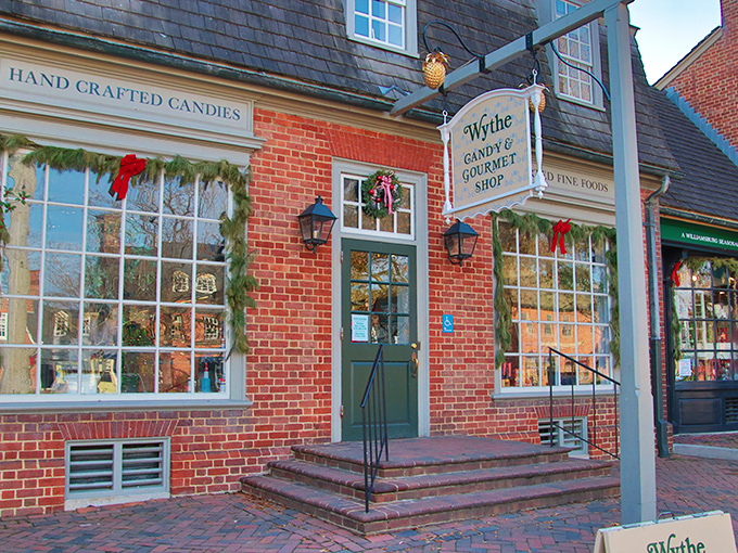 The colonial charm of Wythe Candy's brick exterior isn't just architectural eye candy&mdash;it's your first clue that sweetness transcending time awaits inside.