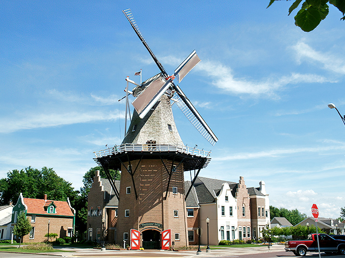 Pella's distinctive Dutch-inspired architecture makes you wonder if your GPS secretly rerouted you across the Atlantic. Holland in the heartland!