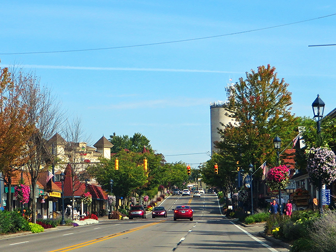 Bavarian fantasy meets Midwest reality in this storybook entrance to Frankenmuth. The castle-like tower and Tudor architecture transport you straight to the Alps without the jet lag.