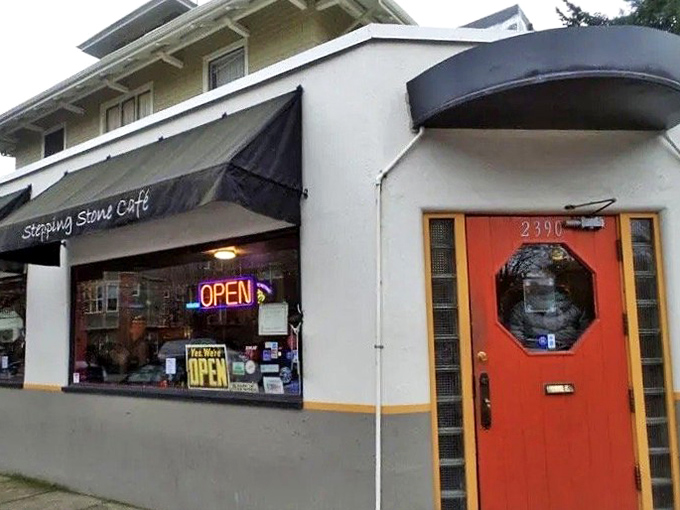 The unassuming exterior with its pink door and simple awning is Portland's breakfast equivalent of a speakeasy &ndash; you need to be in the know.