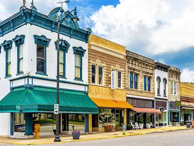 Carthage's historic downtown square offers a perfect blend of preserved architecture and local businesses, where time seems to slow to a delightful small-town pace. 