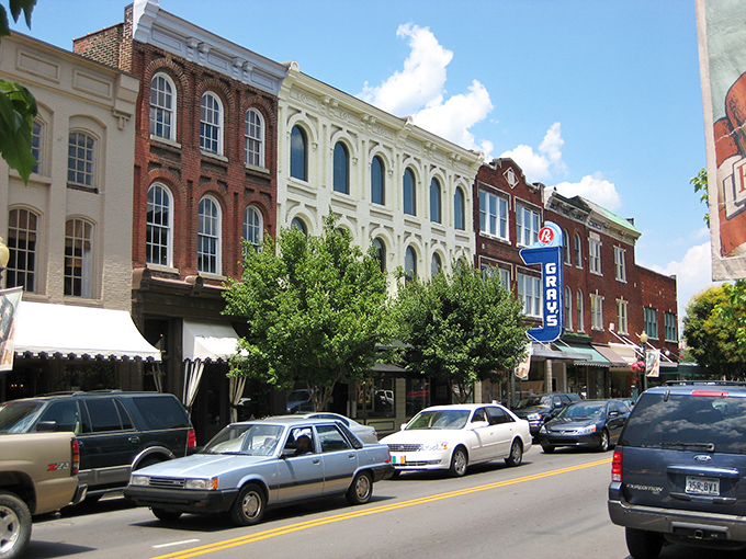 Franklin's historic Main Street looks like a movie set where America's past and present decided to become roommates &ndash; and surprisingly, they get along famously.