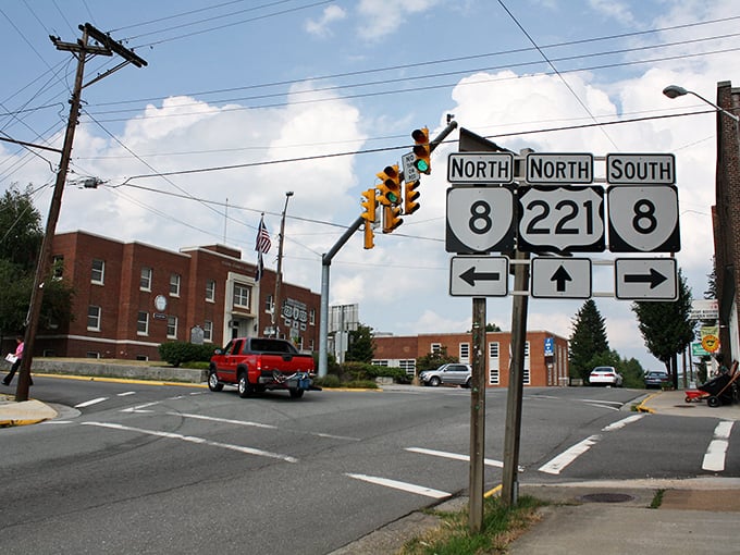 Main Street, Floyd &ndash; where the American flag waves proudly and one stoplight means you've arrived at Virginia's most charming small town secret.