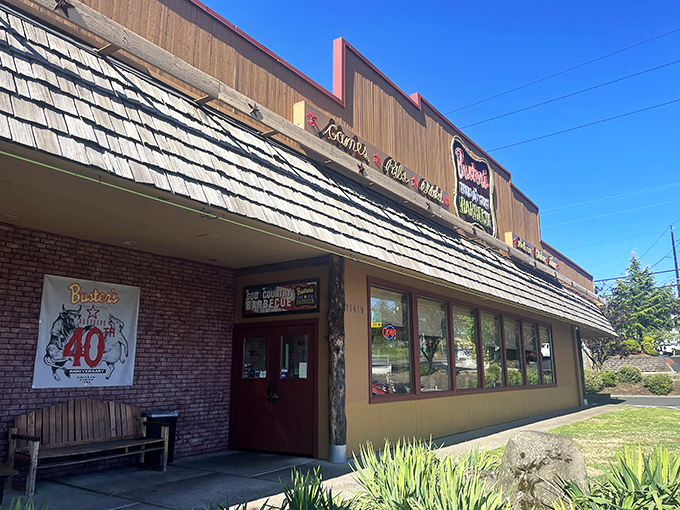 The Lone Star State landed in Tigard with this unassuming storefront. Like finding a diamond in the rough, Buster's exterior promises authentic Texas treasures within.