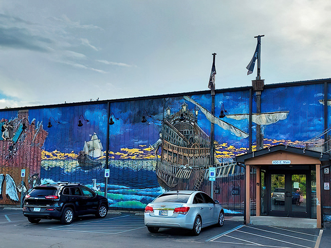 The pirate ship facade isn't just eye-catching&mdash;it's a promise of adventure that Big Hoffa's delivers on with every smoky, delicious bite.