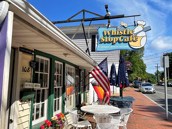 The promise of breakfast paradise beckons from this unassuming white clapboard building. Deep River's best-kept secret flies its flag proudly while patiently waiting for you to discover it. 