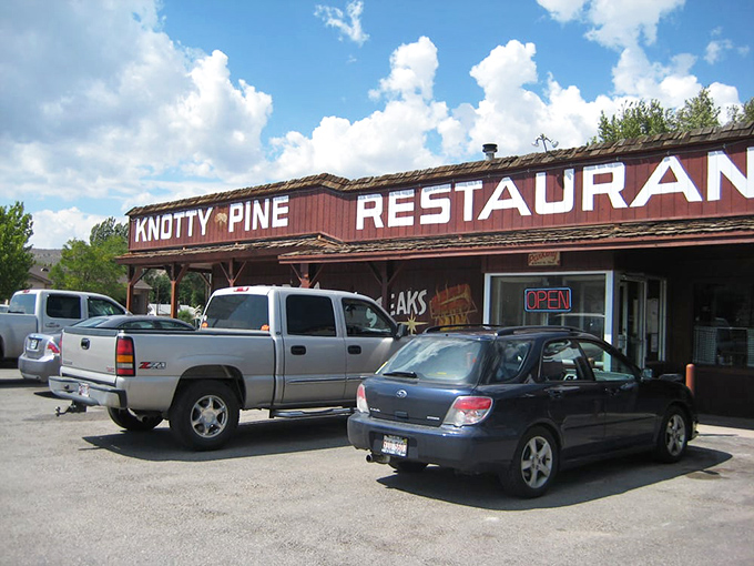 Where desert pilgrims and hungry locals converge like a scene from a Sam Shepard play&mdash;the Knotty Pine stands ready to satisfy.