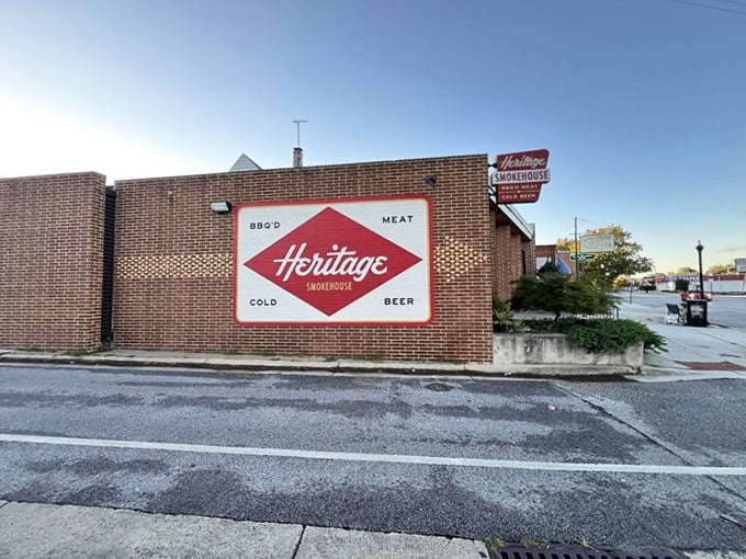 The unassuming brick exterior of Heritage Smokehouse is like a secret handshake &ndash; only those in-the-know recognize the barbecue paradise waiting inside.