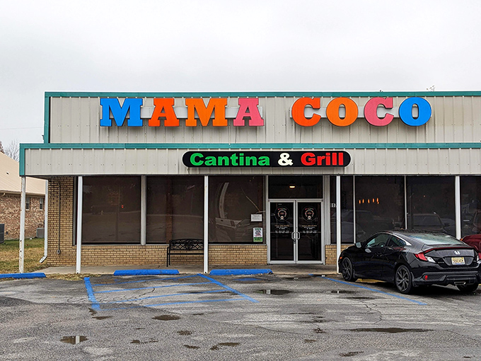 Mama Coco's rainbow-colored sign is like a beacon of culinary hope on Calera's horizon. Those vibrant letters practically promise flavor fireworks inside.