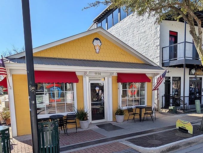 The sunshine-yellow exterior isn't just cheerful—it's a beacon of hope for the donut-deprived souls of Ocean Springs. No filter needed on this Mississippi landmark.
