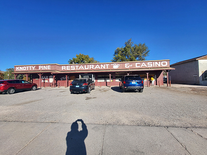 Where desert pilgrims and hungry locals converge like a scene from a Sam Shepard play—the Knotty Pine stands ready to satisfy.